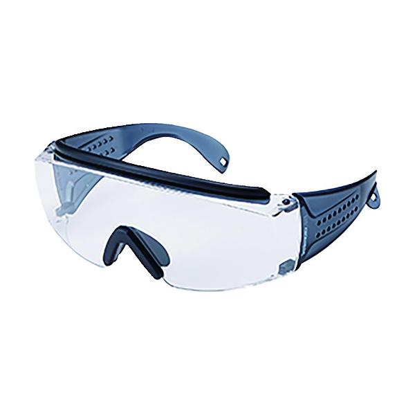 保護具 保護メガネ・防災面 一眼型保護メガネ ●ソフト鼻パッド付です。●メガネ併用可能です。●UVカット(99.9%)仕様のレンズです。●レンズ色：クリア●テンプル色：ブラック●幅(mm)：158●高さ(mm)：60●長さ(mm)：168●...