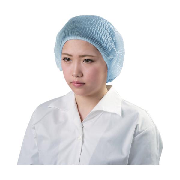 保護具 保護服・防護服 帽子 ●発塵が少なく衛生的なポリプロピレン製不織布です。●コンパクトな形状で場所をとりません。●色：ブルー●サイズ：フリー●使い捨てタイプ●ポリプロピレン(PP)不織布