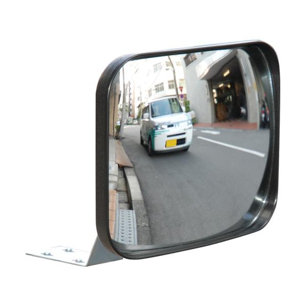 安全用品 安全用品 安全ミラー ●角度調節が自由です。●有効視野が広がります。●ガレージの出入り口・見通しの悪い曲がり角・倉庫内の安全管理・衝突防止に。●幅(mm)：200●高さ(mm)：240●像大きさ(曲面R)：320●形状：角型●取付...