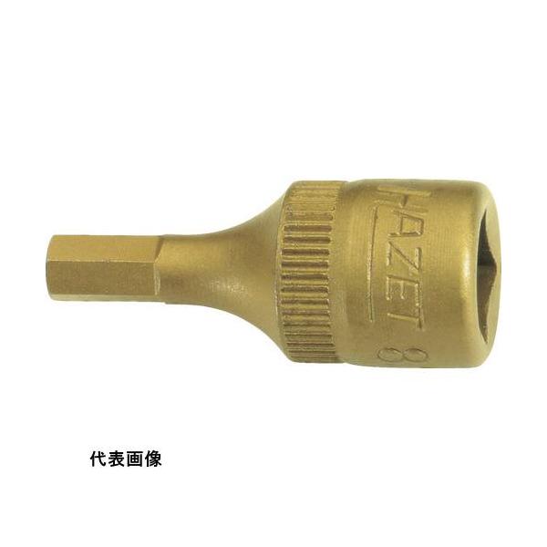 手作業工具 ソケットレンチ ヘキサゴンソケット ●クロムバナジウム一体加工の小型ヘキサゴンソケットです。●チタンコートで更に耐久性を上げています。●ソケット周囲に施したローレット加工により、手回し時の油などによる滑りを軽減します。●精密機械...