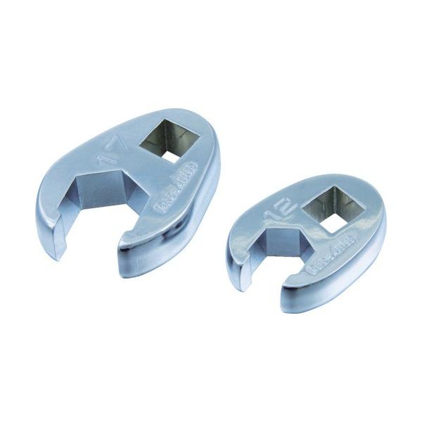 手作業工具 レンチ・スパナ・プーラー クロウフットレンチ ●奥まったところの作業に威力を発揮するツールです。●差込角9.5mmのエクステンションとラチェットハンドルなどを組み合わせて使用することができます。●ボルトやナットの締め付け、緩め作...