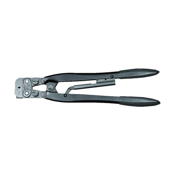 手作業工具 電設工具 圧着工具 ●試作、保守用としてごく少量のコンタクトを結線するとき便利な手動式圧着工具です。●絶縁被覆付端子の圧着作業に。●絶縁被覆付端子/接続子用手動式圧着工具（端子呼び/1.25用）●全長(mm)：295●圧着端子(...