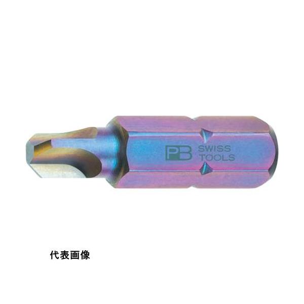 電動・油圧・空圧工具 ドライバービット 片頭ビット ●強度と精度に優れた差込角1/4インチ(6.35mm)のビットです。●刃先：#1●全長(mm)：25●シャンク径(mm)：6.35●対辺(mm)：1