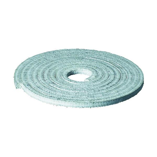 工事・照明用品 管工機材 ガスケット ●白色のため汚染が無く、高温時の熱収縮が少ないパッキンです。●回転ポンプ、往復動機器、回転機器、バルブなどに。●幅(mm)：6.5●長さ(m)：3●高さ(mm)：6.5●色：白●使用温度範囲(℃)：26...