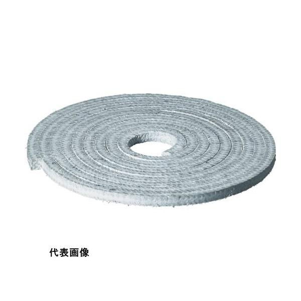 工事・照明用品 管工機材 ガスケット ●白色のため汚染が無く、高温時の熱収縮が少ないパッキンです。●回転ポンプ、往復動機器、回転機器、バルブなどに。●幅(mm)：8.0●長さ(m)：3●高さ(mm)：8.0●色：白●使用温度範囲(℃)：26...