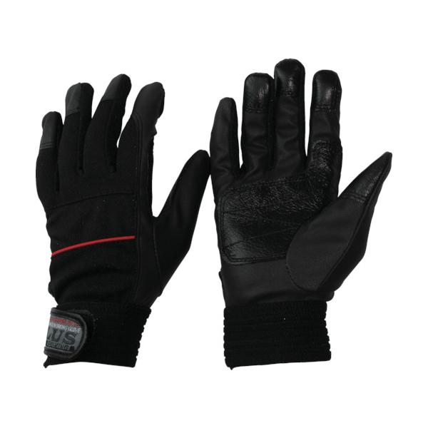 保護具 作業手袋 合成皮革・人工皮革手袋 ●指股とナックルの関節部分にストレッチ素材を使用し、これまでにないフィット感を実現しています。●手のひら部分と指先部分に本革（豚革）アテ付き補強をして耐久性を高めています。●内装業、土木建築作業、配...