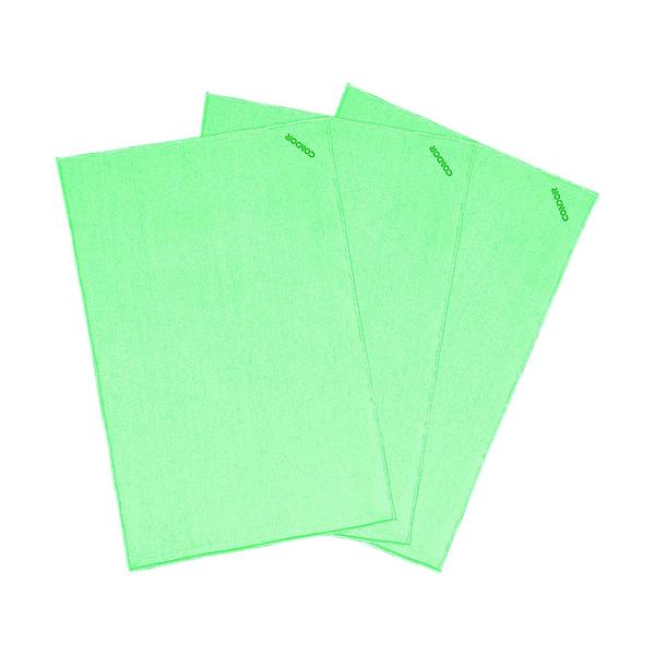 清掃・衛生用品 清掃用品 ウエス ●用途を選ばない、ふんわりしたパイルの厚手タイプのクロスです。●万能タイプ。●色：緑●シートサイズ(mm)：315×500●ケース入数：50●ポリエステル75%、ナイロン25%