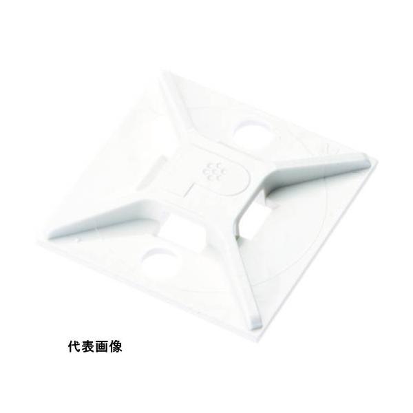 電子機器 電設配線部品 ケーブル固定具 ●束線を結束バンドを利用して効率よく固定できます。●接着剤とM3ねじにて固定が可能です。●電線の配線、固定。●色：白●縦(mm)：25.4●横(mm)：25.4●高さ(mm)：4.2●使用結束バンド幅...