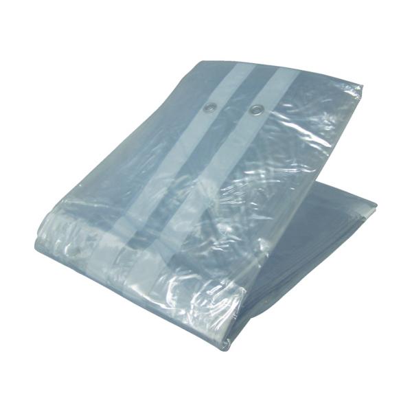 梱包用品 シート・ロープ カラーシート ●透明度が高く耐久力があります。●各種カバーや間仕切りなど。●色：透明●幅(m)：1.8●長さ(m)：3.6●厚さ(mm)：0.1●ハトメ数(個)：24●ハトメピッチ(cm)：45●耐久期間：約2年●...