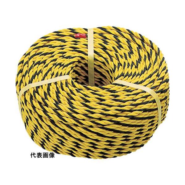 梱包用品 シート・ロープ 標識ロープ ●安全標識、区画整理用として使用できる黒色と黄色の2色のトラロープです。●立入禁止・危険区域の表示。●色：黄/黒●線径(mm)：7.5●長さ(m)：20●包装形態：バンド掛巻●ポリエチレン（PE）●本ロ...