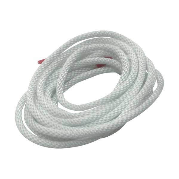 梱包用品 シート・ロープ ロープ ●強度は3つ打に比べ40%程度低下しますが、摩擦抵抗が少なくねじれにくいロープです。●あらゆる農業機械、建設機械などのエンジン始動用に。●色：白●線径(mm)：3.5●長さ(m)：2●包装形態：袋入●金剛打...