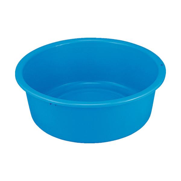 物流・保管用品 コンテナ・パレット タライ ●内容物が飲食物などでも安心してお使いいただけます。●計測・調合に便利な目盛付です。●容量(L)：39●外形寸法(mm)高さ：200●色：ブルー●外形寸法(mm)外径：610●PLマーク認定品●ポ...