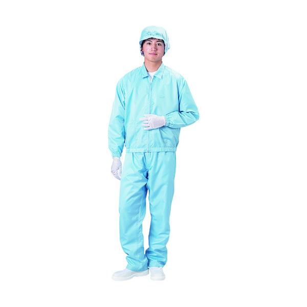 研究用品 クリーンルーム関連用品 ウェア・白衣 ●超導電性加工糸を使用しています。●クリーンルーム、塵・ホコリ・静電気対策の必要な作業に。●色：ブルー●サイズ：L●ウエスト(cm)：74●股下(cm)：78●ISO Class7(Fed/S...