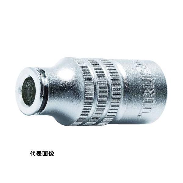 切削工具 ねじ切り工具 タップホルダ ●差込角3/8インチ(9.5mm)のタップホルダです。●タップをワンタッチで装着でき、汎用のソケットレンチのハンドルでも駆動可能です。●タップ立て用。●適合タップ寸法：M1〜M2.6●全長(mm)：40...