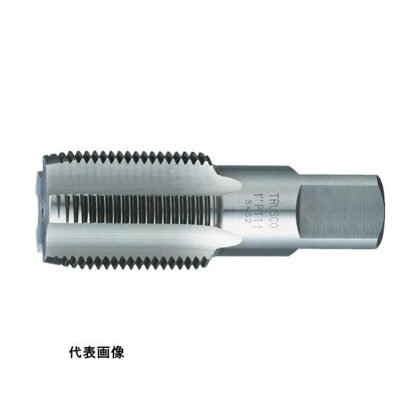 切削工具 ねじ切り工具 管用タップ ●管用テーパーねじ用のタップです。●被削材:鋳鉄、軽金属。●精度：JIS3級●呼び寸法：1/2●山数：14●ねじ長さ(mm)：35●全長(mm)：80●シャンク径(mm)：18●シャンク四角部(mm)：1...