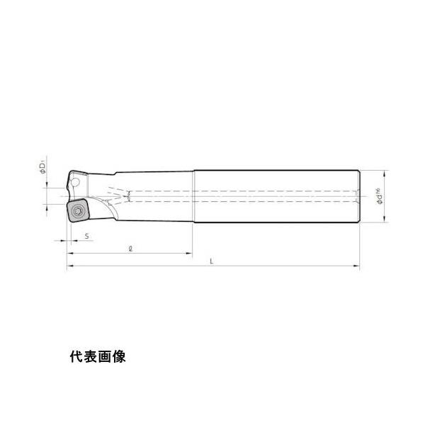 切削工具 旋削・フライス加工工具 刃先交換式工具 ●４種のチップで幅広い加工に対応、高い切りくず排出性、加工時間の短縮を実現します。●平面削り・肩削り・溝削り・ランピング・ヘリカル・バーチカル（フランジ）加工用。●刃数CICT(枚)：2●切...