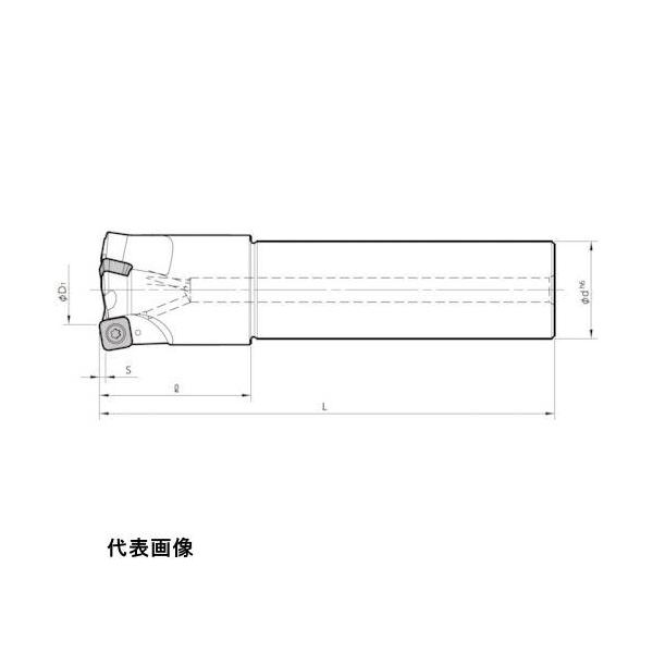 切削工具 旋削・フライス加工工具 刃先交換式工具 ●４種のチップで幅広い加工に対応、高い切りくず排出性、加工時間の短縮を実現します。●平面削り・肩削り・溝削り・ランピング・ヘリカル・バーチカル（フランジ）加工用。●刃数CICT(枚)：2●切...