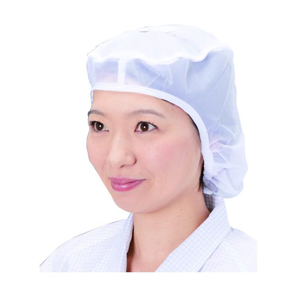 保護具 保護服・防護服 フード ●頭髪落下防止に役立ちます。●メッシュ構造で蒸れにくいクリーン用インナーキャップです。●クリーンルーム内での作業に。●色：ホワイト●サイズ：フリー●ISO ClaSS(相当)：6(Fed／STDクラス1000...