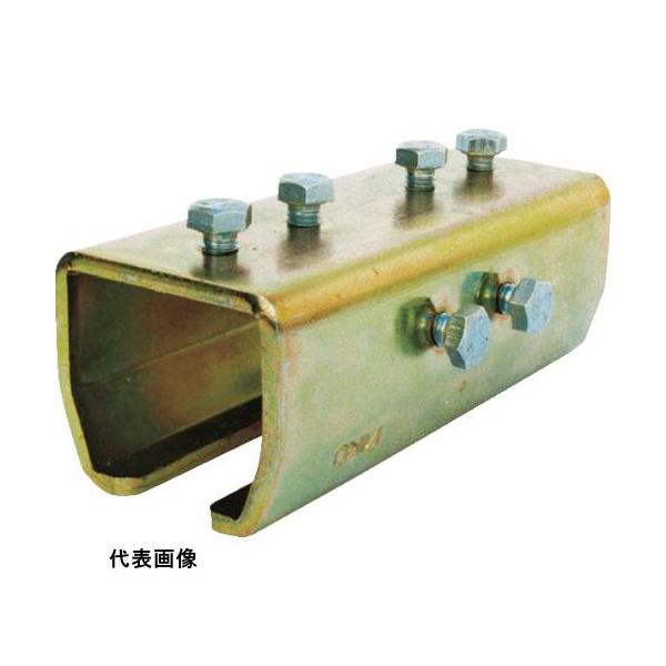 金物・建築資材 建築金物 ドアハンガー ●レールとレールを継ぎ合わせる金具。●ハンガーレール同士の接続に。●品名：継受●適合レール：24号●欧州規格EN1527適合品●スチール（電解めっき処理）