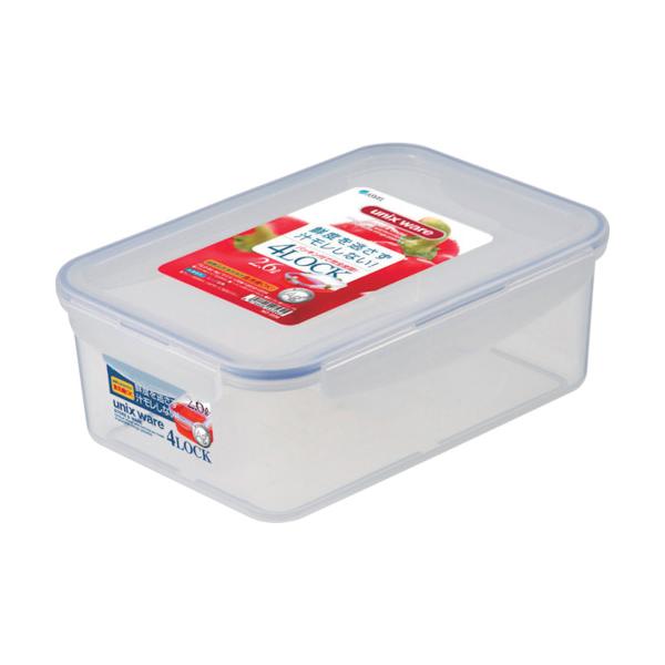 研究用品 厨房用品 容器 ●パッキン付の４カ所ロックで完全密閉、耐熱・耐冷で『汁漏れ』『臭い漏れ』の心配はありません。●便利な容器目盛付です。●パッキンが簡単に取り外せて洗えます。●容器本体に凹凸がなく洗いやすいデザインです。●『銀イオン』...