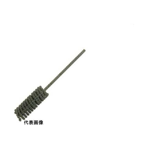 電動・油圧・空圧工具 研削研磨用品 軸付ブラシ ●シャフトから出ているファイバー樹脂製の足に人口砥粒を焼結させた玉をつけた構造です。●足がナイロン樹脂で弾力性に富み、ワークの内面のバリ、凹凸のあるワークの内面も研磨可能です。●一般産業関係の...