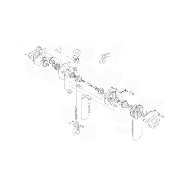 荷役用品 チェーンブロック・クレーン 手動チェーンブロック ●品名：ワリピン1.6×10●適合機種：M3（0.5t）、L5（0.8t、1.0t、1.6t、2.5t）●パーツ適合機種：