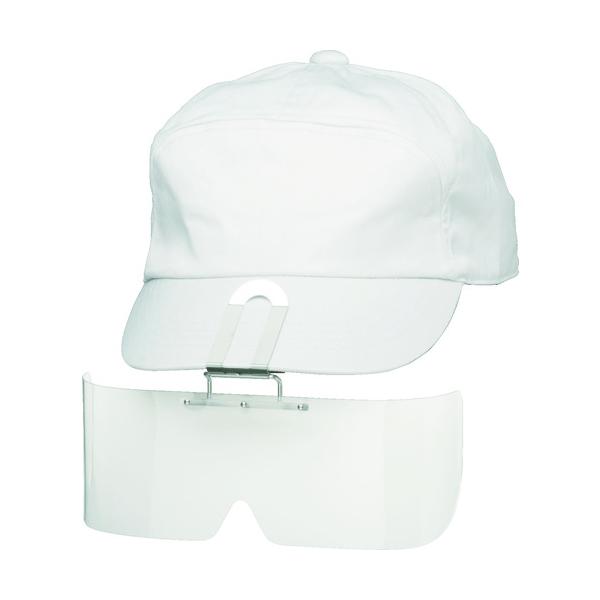 保護具 保護メガネ・防災面 一眼型保護メガネ ●レンズは上下に可動します。●レンズが前後にスライドして位置を調節できます。●帽子に取り付けるタイプです。●釘打等の飛来物からの防御。●レンズ色：クリア●テンプル色：クリア●幅(mm)：250●...