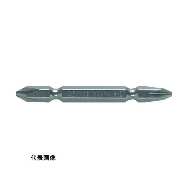電動・油圧・空圧工具 ドライバービット 両頭ビット ●精密性に優れた特殊表面加工により、ビスの食いつきが抜群です。●ねばり強く、耐摩耗性・耐衝撃性に優れています。●充電・電動ドライバー用ビットとして。●刃先：［［＋］］2●全長(mm)：85...