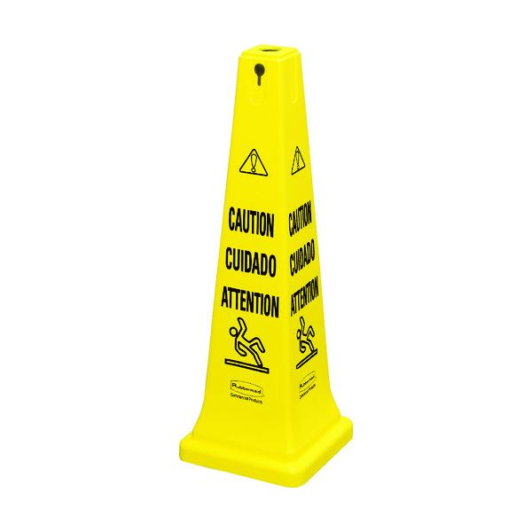 安全用品 標識・標示 標示スタンド ●視認性の高いカラーで歩行者の注意を喚起するセーフティーコーンです。●「CAUTION(英語)」「CUIDADO(スペイン語)」「ATTENTION(フランス語)」●ANSI(米国規格協会)とOSHA(米...