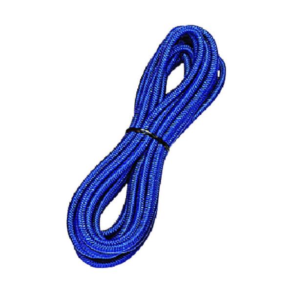 梱包用品 梱包結束用品 ゴムバンド ●伸縮性を生かして荷物をしっかり固定できる荷掛けひもです。●適応フックER-F4A(別売)が使用できます。●切断面はライターであぶって整えます。●色：青●幅(mm)：7●長さ(m)：5●伸縮ゴム●被覆材:...