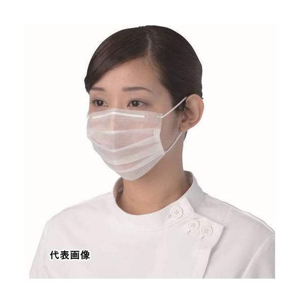保護具 マスク・耳栓 一般作業用マスク ●プリーツをＷオメガ構造にする事で、口元に広い空間を確保でき、頬部分にフィットします。●耳ゴムの接着部分を外側に出し、肌荒れに気配りしています。●使いやすいノーズブリッジ（ＰＥＴ樹脂使用）で、装着簡単...