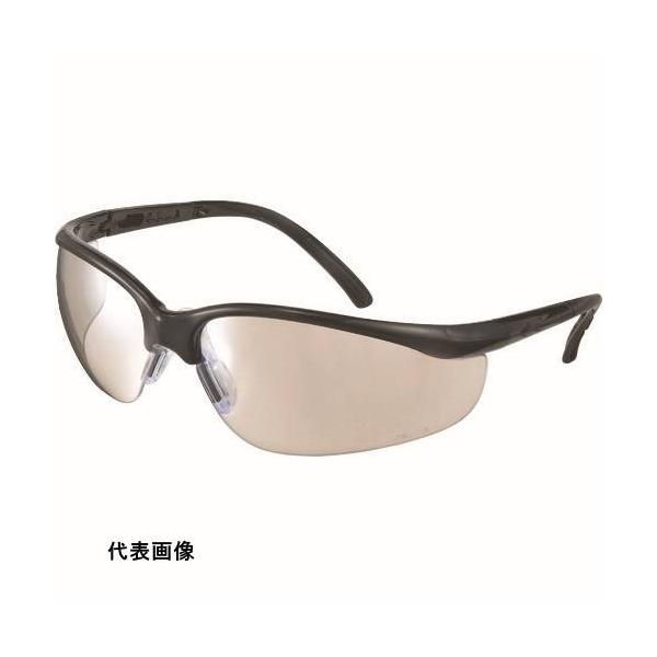 保護具 保護メガネ・防災面 二眼型保護メガネ ●ハードな現場から普段使いまでできるサングラスです。●伸縮式テンプル機能による4段階調節で快適な装着感です。●レンズは衝撃に強いポリカーボネートを使用しています。●紫外線を99.9％カットします...