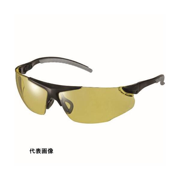 保護具 保護メガネ・防災面 二眼型保護メガネ ●レンズは衝撃に強いポリカーボネートを使用しています。●紫外線を99.9％カットします。●レンズ角度を4段階調節できます。●安全保護メガネ●レンズ色：イエロー●テンプル色：ブラック●フレーム色：...