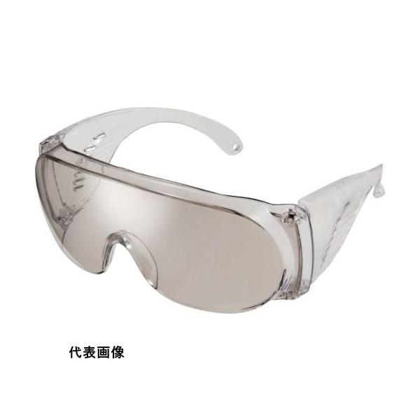 保護具 保護メガネ・防災面 一眼型保護メガネ ●矯正用メガネの上から掛けられるオーバーグラスタイプです。●レンズは衝撃に強いポリカーボネートを使用しています。●紫外線を99.9％カットします。●安全保護メガネ●レンズ色：クリア●テンプル色：...