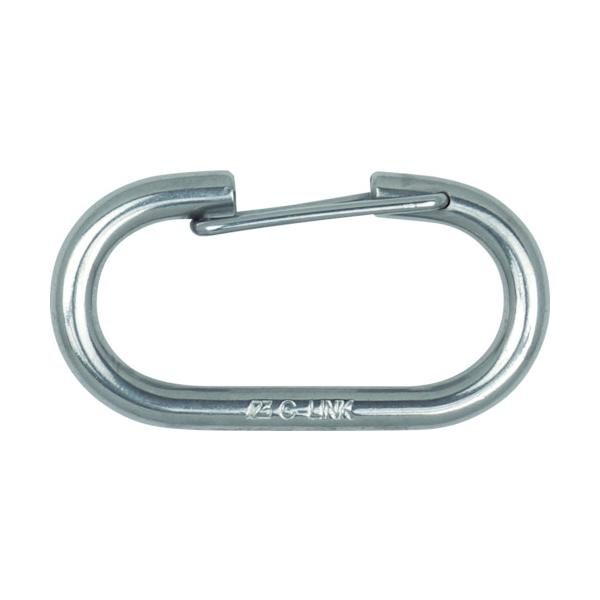 保護具 墜落・落下防止用品 カラビナ ●開口部が広くて使いやすいです。●連結用フックに。●幅(mm)：32●長さ(mm)：62●使用荷重(kN)：0.2●C(mm)：12.0●D(mm)：6●L(mm)：32●W(mm)：62●本体:ステン...