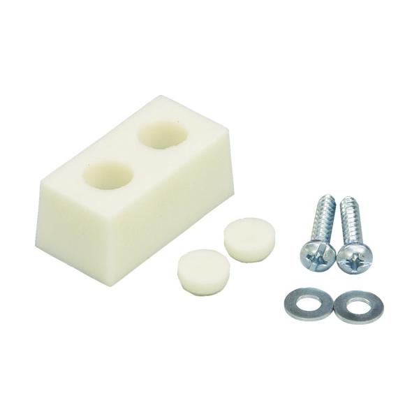 金物・建築資材 建築金物 ドアストッパー ●色移りしにくいエラストマー樹脂タイプです。●ふすま・引き戸用の戸当りやクッション材に。●幅(mm)：35●奥行(mm)：18●高さ(mm)：15●色：白●タイプ：長型●六分(約18mm)・7分(約...