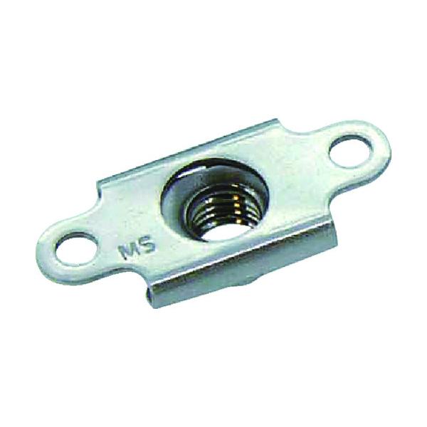 金物・建築資材 ねじ・ボルト・ナット ナット ●多少の中心ズレがある場合でも、ネジを締め付けられるナットです。●省スペースを考慮した小型製品です。●車輌・航空機・計測器・OA機器など。●呼び径：M5●寸法(mm)A：23●寸法(mm)B：1...