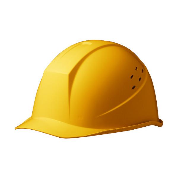 保護具 ヘルメット・軽作業帽 つば付ヘルメット ●素材の改良により衝撃吸収ライナーの容積を従来品から約33％ダウンしました。●ムレを軽減する通気孔付です。●雨天時の屋外作業に効果的なレインガード（雨垂れ防止溝）が付いています。●サイズ合せが...