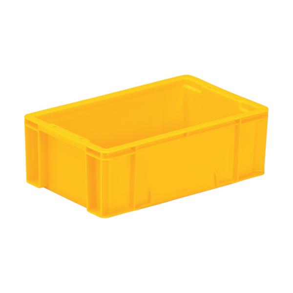 物流・保管用品 コンテナ・パレット ボックス型コンテナ ●全面ベタ目のスタンダードな多目的通箱です。●堅牢な設計で多くの用途にご使用頂けます。●異物混入対策を施した小型サンボックスです。●容量(L)：6.2●色：イエロー●外形寸法(mm)間...
