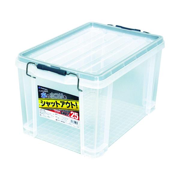 手作業工具 工具箱 道具箱 ●フタ裏側のフレーム部にパッキン付きなので、水やホコリが入りにくくなっています。●スタッキング（積み重ね）可能です。●フタに便利な目盛りが付いています。●丈夫なステンレス線材バックルです。●水やホコリをシャットア...