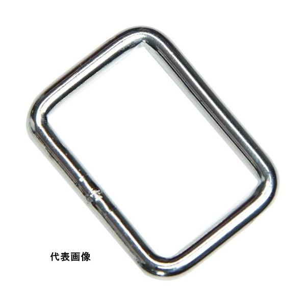 梱包用品 梱包結束用品 結束バンド ●簡単にPPベルトをしっかり結束できる専用金具です。●PPベルト専用金具。●ベルトの引き締め（2個使用）。●厚さ(mm)：5●最大使用荷重(kg)：100●適合幅(mm)：50●縦(mm)：20●横(mm...