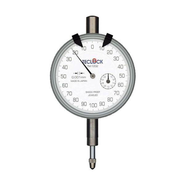 測定・計測用品 測定工具 ダイヤルゲージ ●最もポピュラーな0.001mmモデルです。●機械、金属加工、治具制作などの位置決め、据付に。●測定範囲(mm)：0〜2●最小表示(mm)：0.001●目盛仕様：0-100-0●取付軸径(mm)：8...