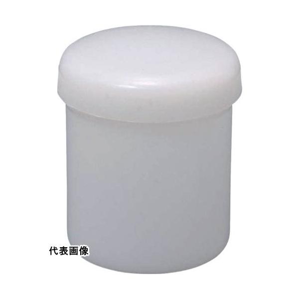研究用品 ボトル・容器 ボトル ●口径の広いPE製の容器、内部に突起がありません。●ペースト状の物でも全量近く取り出すことができます。●直径(mm)：67●高さ(mm)：81●口径(mm)：57●容量(ml)：150●色：乳白色●フタ色：乳...