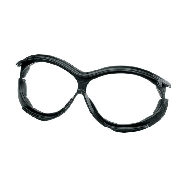 保護具 保護メガネ・防災面 二眼型保護メガネ ●めがねと顔のすき間をうめて密着性を高めます。●ソフトフォームタイプです。●取り替え可能です。●テンプルカラー：ブラック