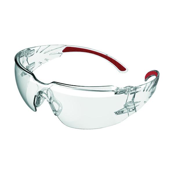 保護具 保護メガネ・防災面 一眼型保護メガネ ●UVカット(99.9%)仕様のレンズです。●防曇、防傷コーティング仕様のレンズです。●ツルが柔らかく、フィットしやすい仕様です。●非常に軽くて耳が痛くなりにくいです。●レンズ色：クリア●テンプ...