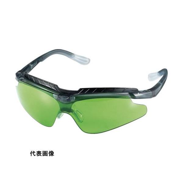 工事・照明用品 溶接用品 遮光メガネ ●スポーティでスタイリッシュな遮光メガネです。●有害な赤外線も遮光します。●ガス溶接作業用。●遮光度：#5●レンズ色：緑●規格：アメリカ安全規格ANSI Z87.1●幅(mm)：144●高さ(mm)：4...
