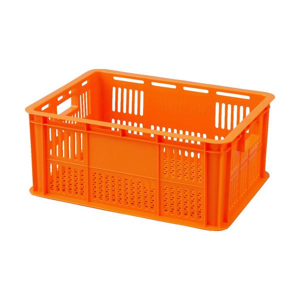 手作業工具 工具箱 車載用収納箱 ●両側の持ち手部分にはバックルがついているので、持ち運びに便利なコンテナです。●スタッキングして重ねても使用できます。●収納・保管に。●色：オレンジ●外形寸法(mm)間口：515●外形寸法(mm)奥行：38...