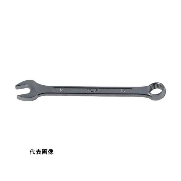 手作業工具 レンチ・スパナ・プーラー コンビネーションスパナ ●スパナとめがねレンチを組み合わせた1丁で2役のレンチです。●スパナ部は仮締め用、めがね部は本締め用として使用できます。●めがね部角度は15°です。●ねじの締め緩めに。●二面幅寸...