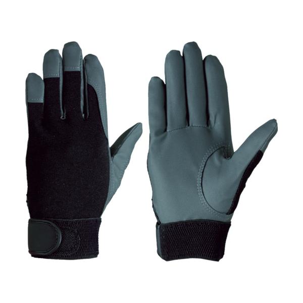 保護具 作業手袋 合成皮革・人工皮革手袋 ●ソフトな感触と伸縮性に富み、手先仕事に最適です。●通気性、透湿性にも優れています。●園芸・農業・アウトドア・その他一般作業など。●機械、内装、梱包。●色：ブラック●サイズ：M●全長(cm)：21....