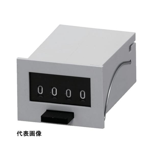 測定・計測用品 工業用計測機器 カウンタ ●加算型トータルカウンタです。●リセット付です。●パネル取り付けクリップばね仕様です。●製品生産数のカウント。●計数範囲：4桁●リセット方式：手動リセット押しボタン式●パネルカット寸法 縦×横(mm...